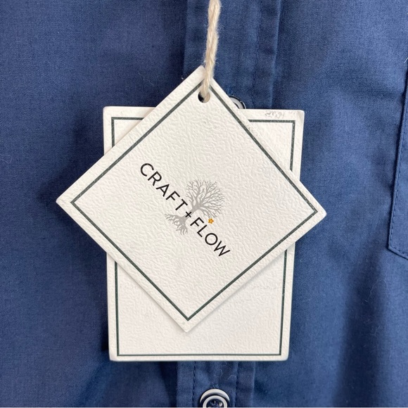 Craft + Flow | Shirts | Craft Flow Button Down Shirt Size Xxlarge Navy ...